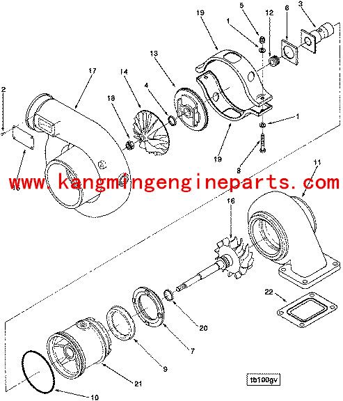 Engine parts nta855 diesel gasket turbocharger 3069177